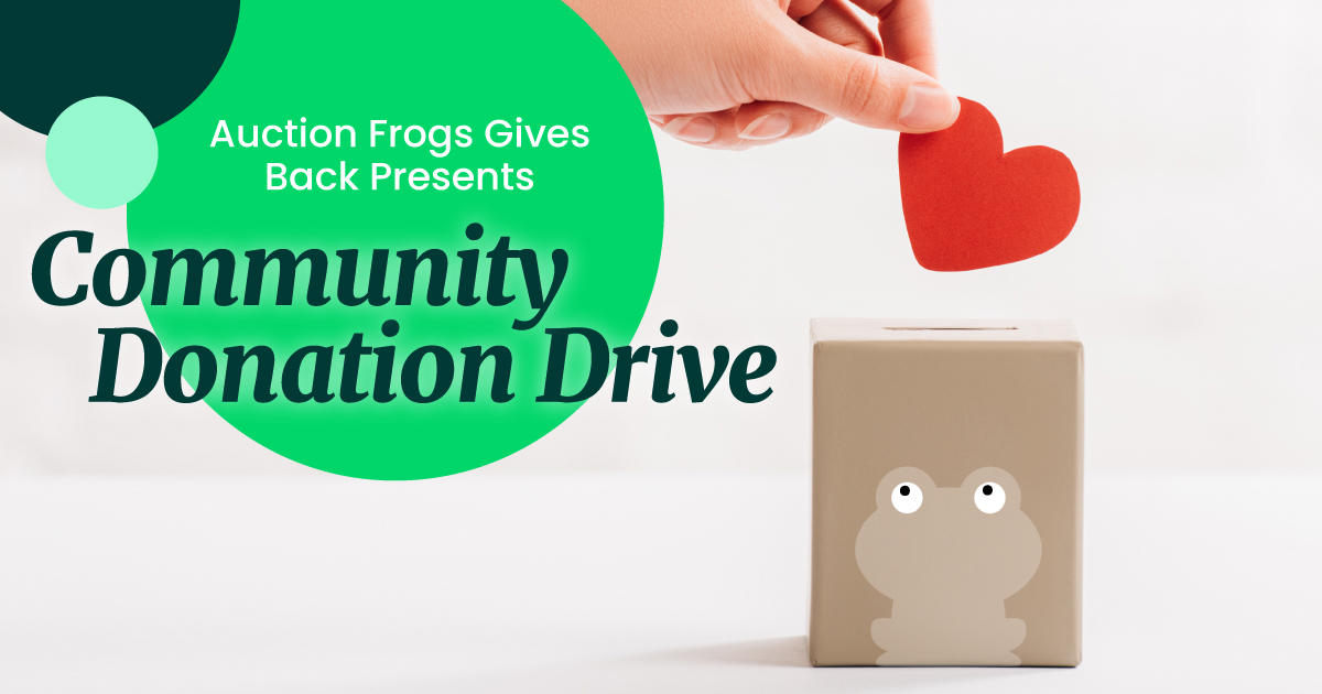 January 2022 Community Donation Drive – Auction Frogs